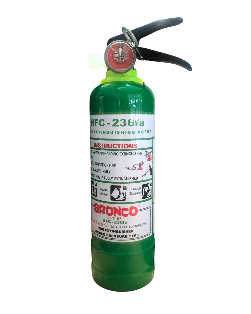 Portable Bronco HFC-236fa Fire Extinguisher – Bronco Philippines